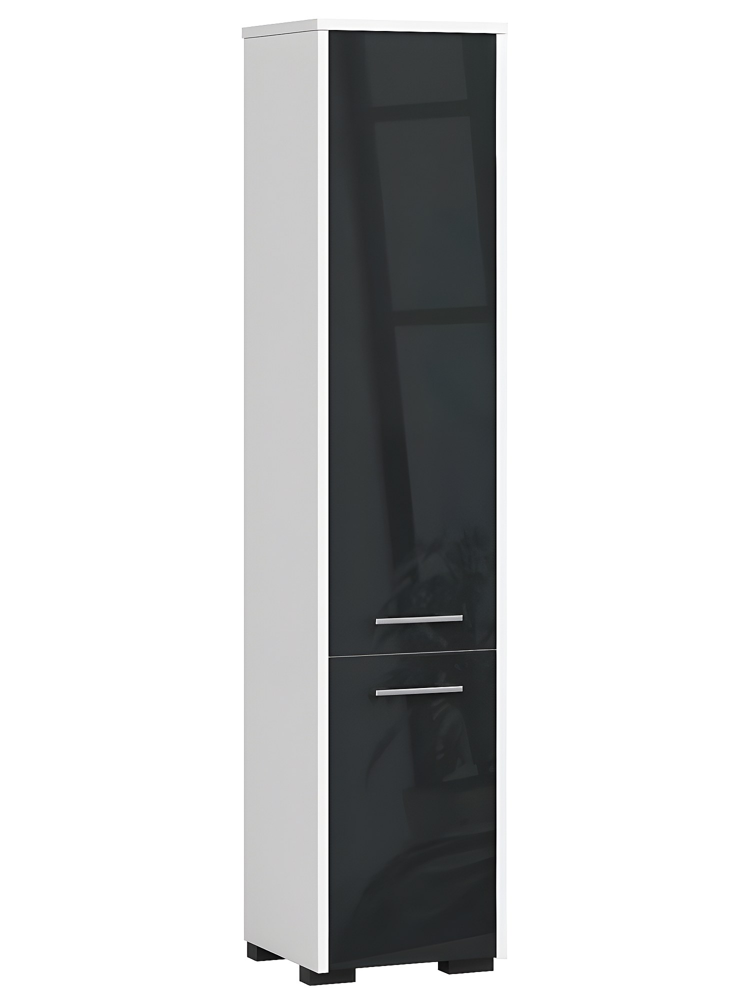 FRANK - Colonna bagno in stile moderno - 30x140x30 - 5 ripiani+2 ante ...