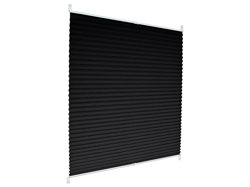 Klemmfix aveugle plissé sans perçage 80x100 cm noir ECD Germany