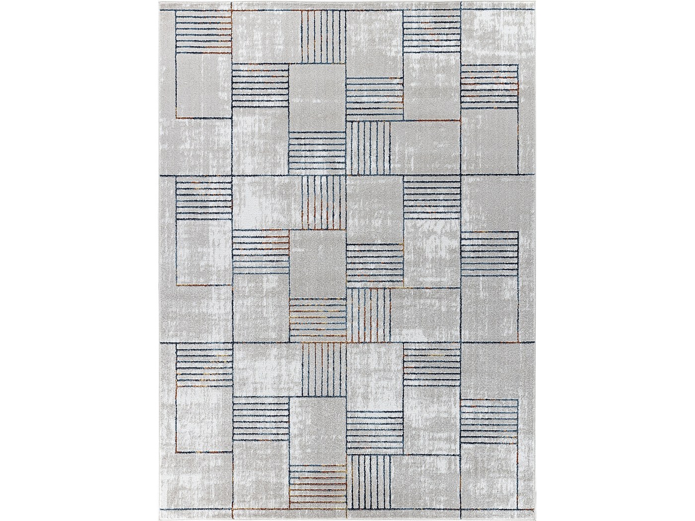 Tapis de Salon et Chambre - Géométrique Scandinave Rayé - IVY ...