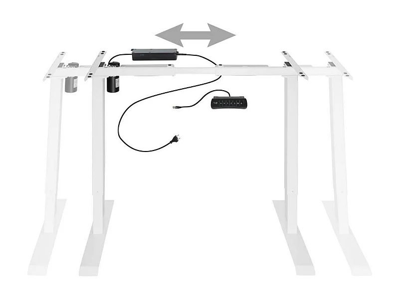 Mesa sit-stand com móvel em aço (base) 3 funções 1 motor branco 08_0000388