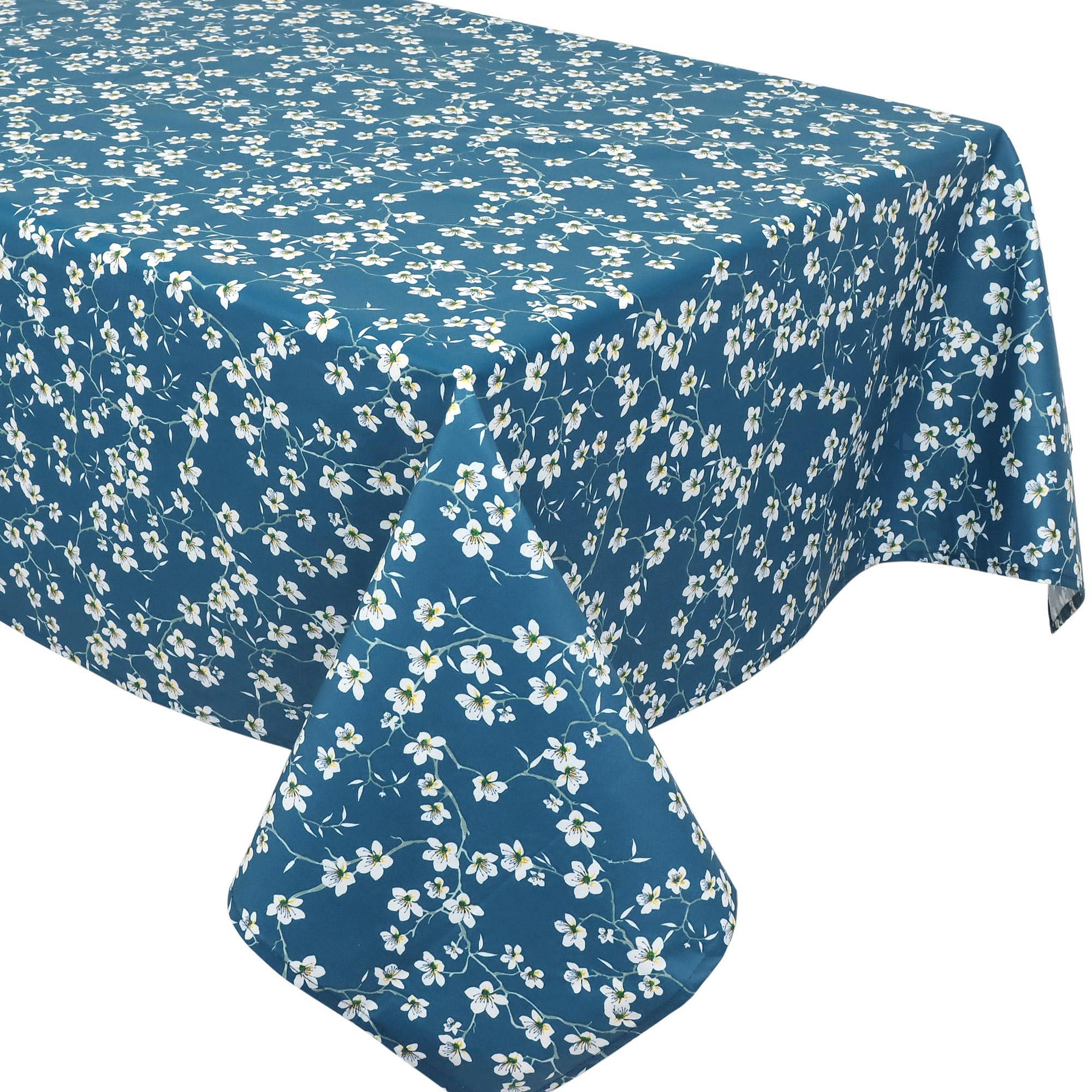 Nappe carrée enduit 150x150 cm AMANDIER Bleu