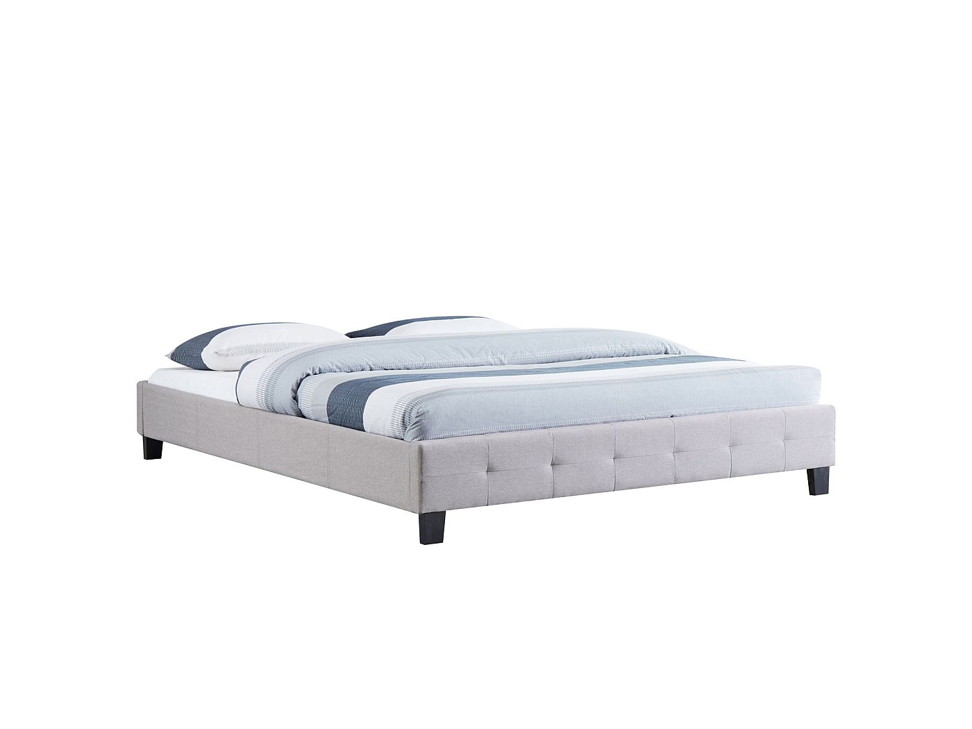 Lit double futon CORSE lit adulte avec sommier queen size 160 x 200 cm ...