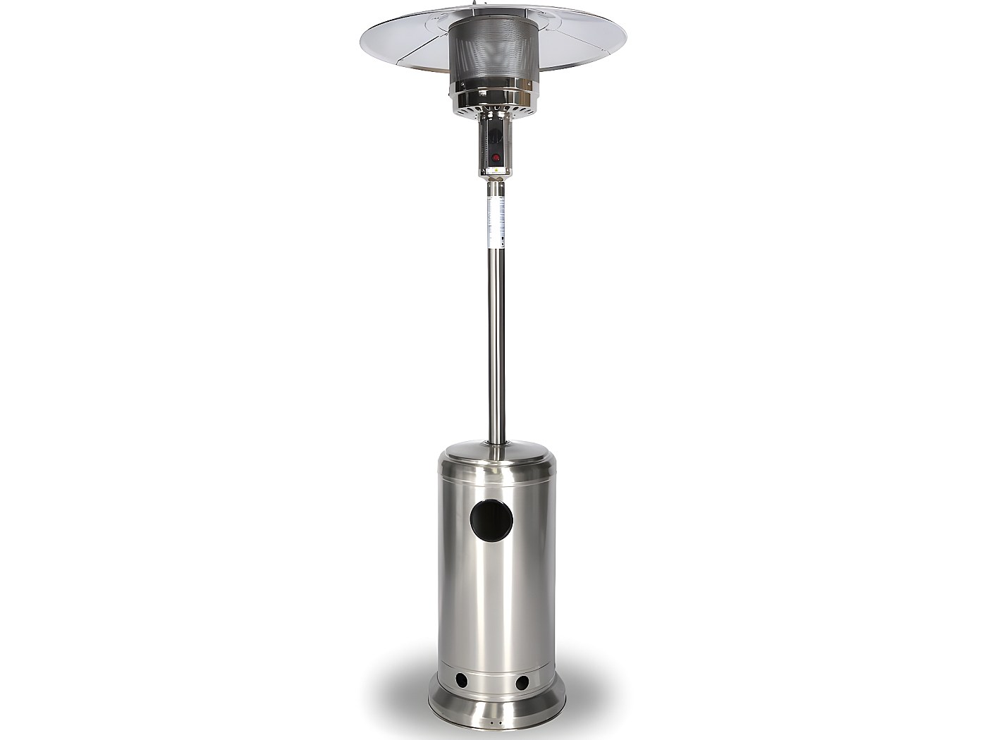 Parasol "solar" con calefacción de gas 13 KW - Acero