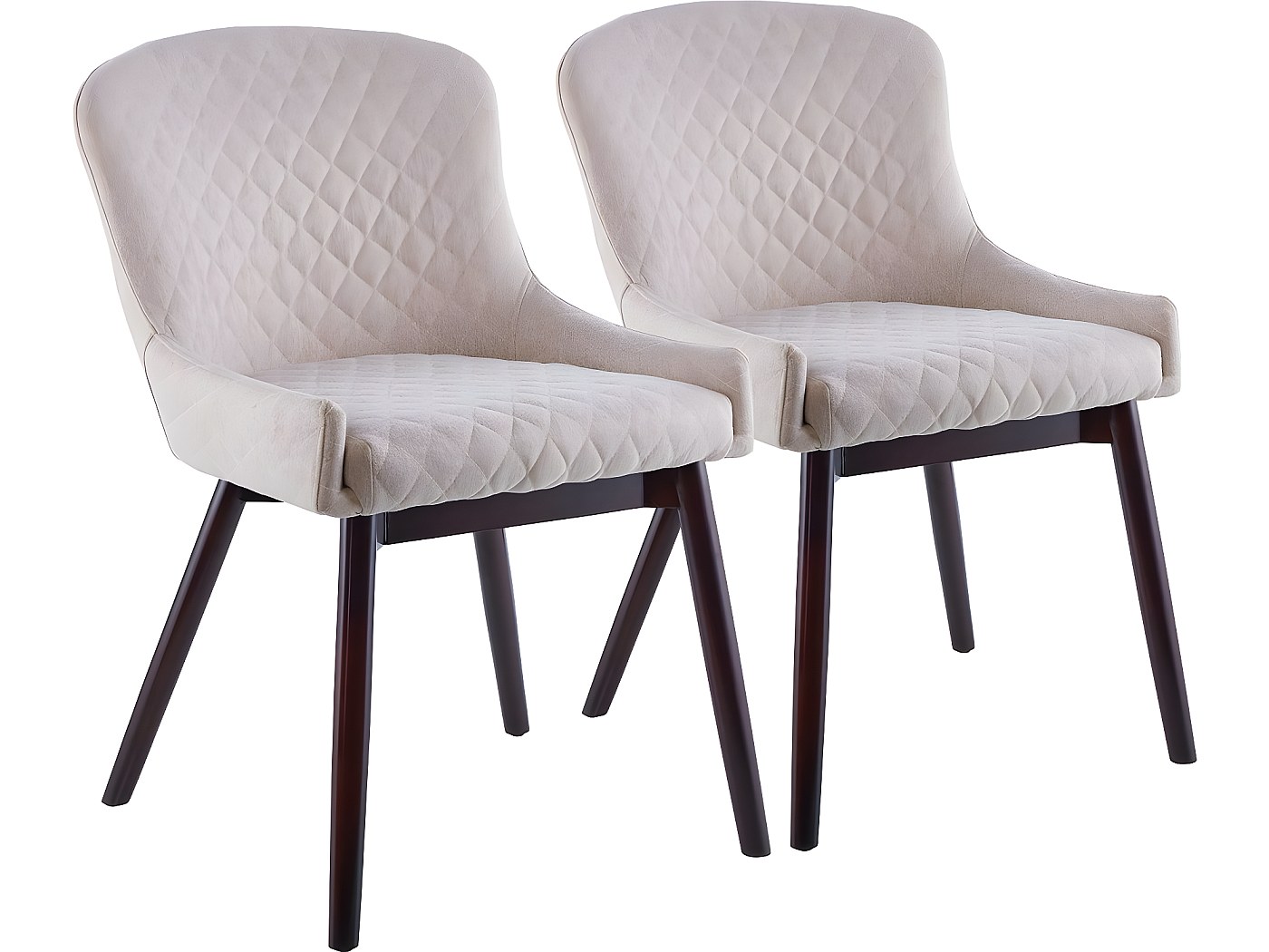 Lot de 2 chaises "Tabor" - Beige