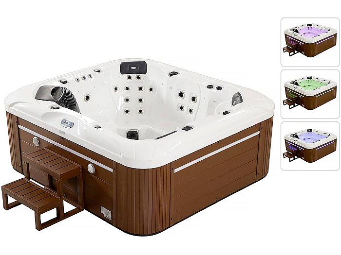 Spa LED "Bora-Bora" 6 lugares com sistema Balboa e alto-falantes ...