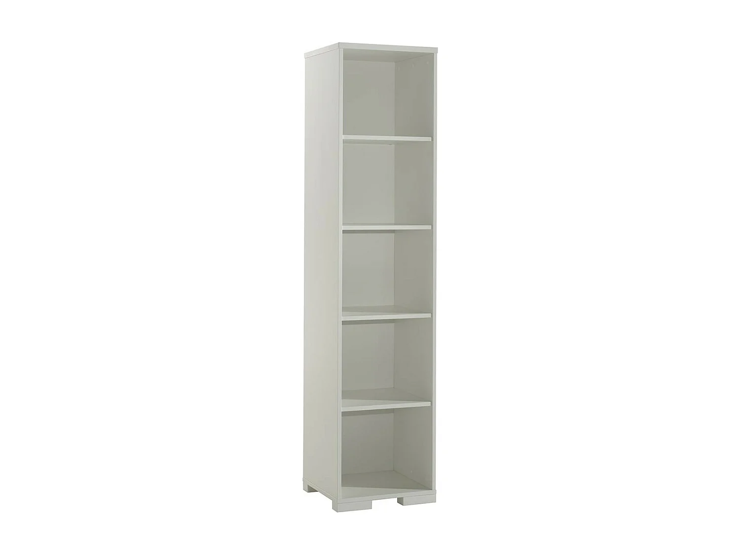 NASH WHITE - Bibliothèque 5 Niveaux Blanche