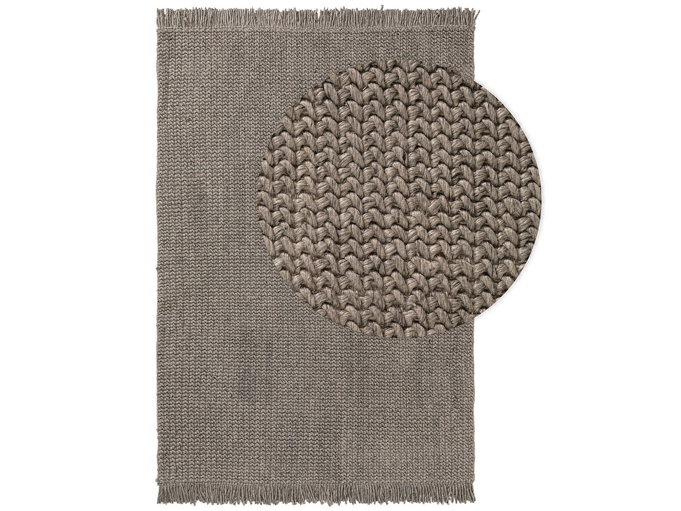 Tapis de laine Velma Gris 120x170 cm