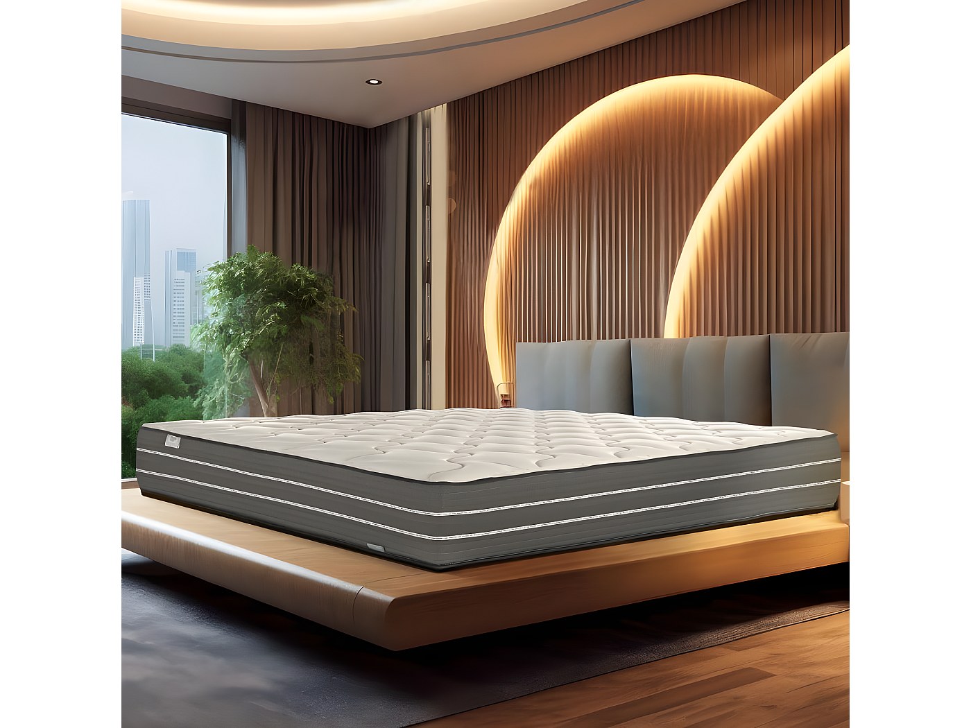 Matelas double comfort, Hauteur 28 cm, Mousse à mémoire de forme 6 cm, Double Comfort ...