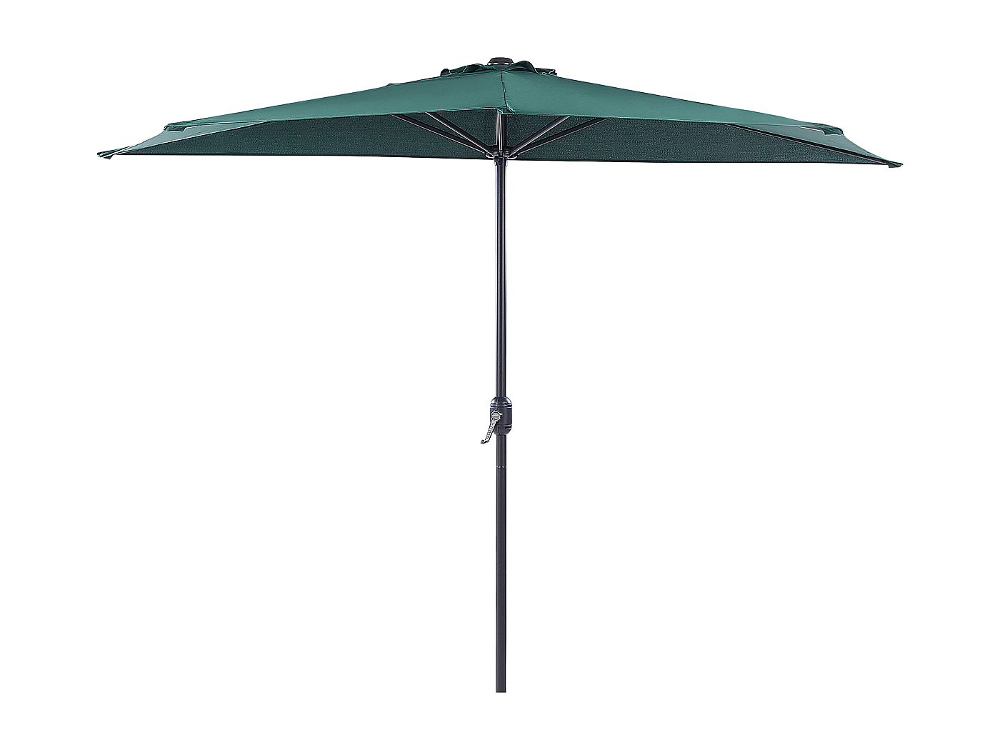 Parasol de jardin semi-circulaire 270 cm vert GALATI