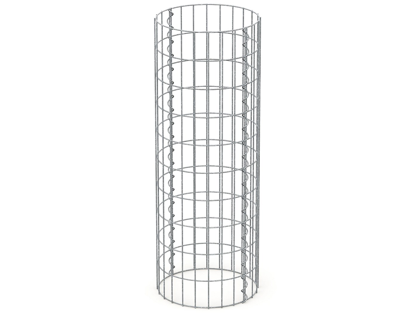 Columna de gaviones valla de jardín acero piedra cesta Ø 35 x 100 cm ...
