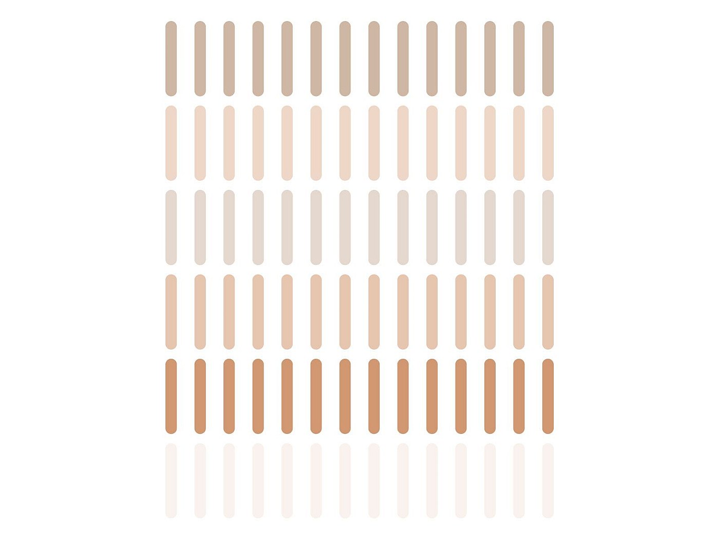 Stickers muraux en vinyle confetti marron et beige