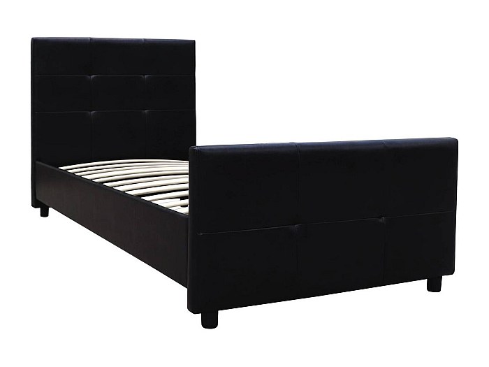 Lit PVC "Augier" - 90 x 190 cm - Noir