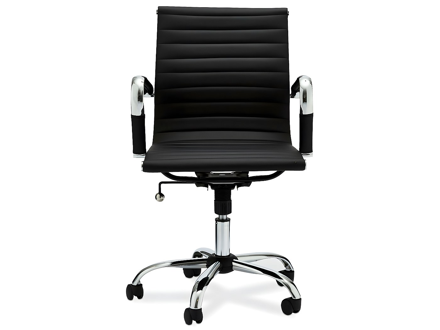 Chaise de Bureau Designo Noir Simili Cuir