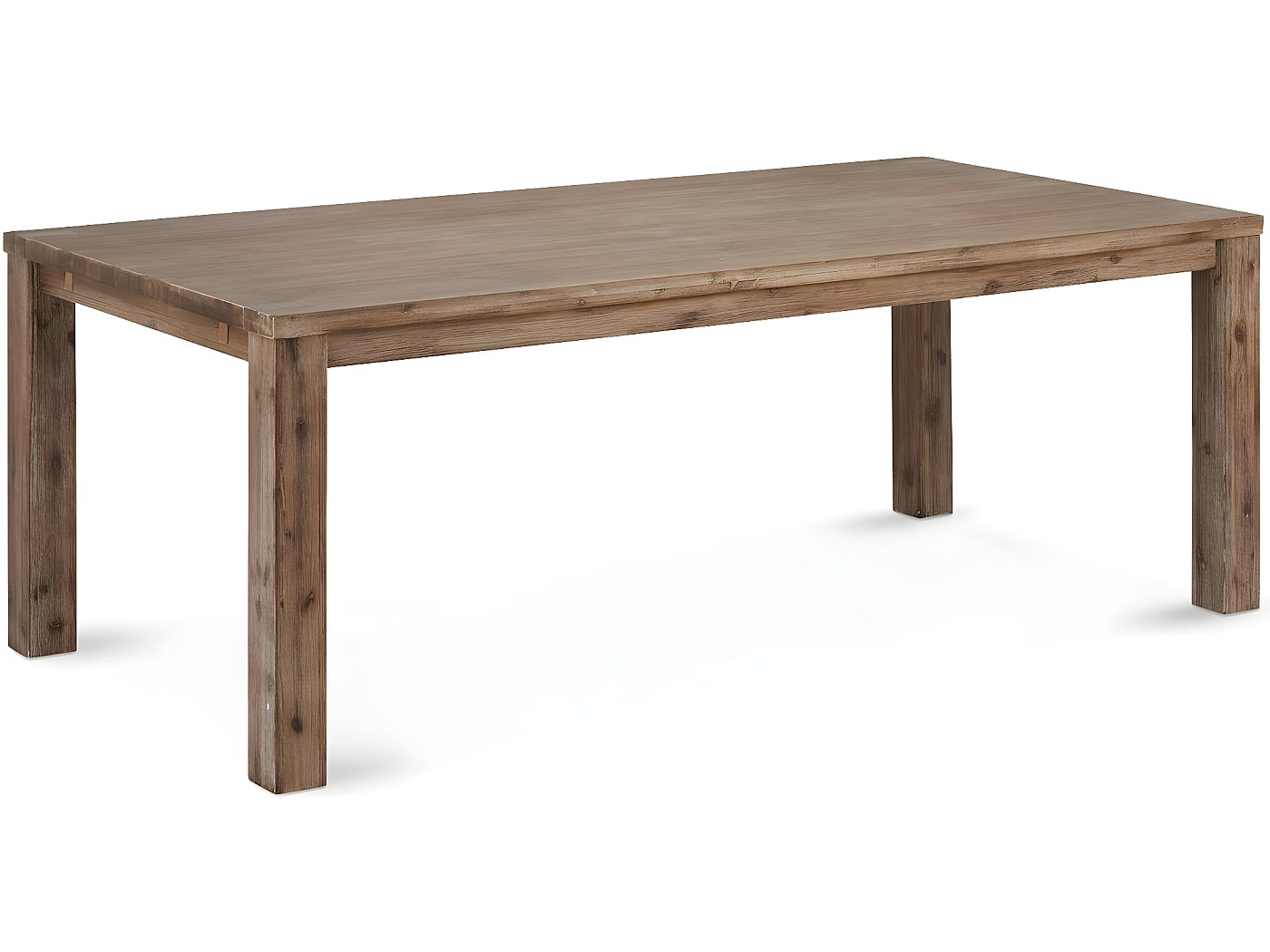 Mesa de comedor rectangular Alaska - 6 comensales - Madera de acacia maciza y - Marrón