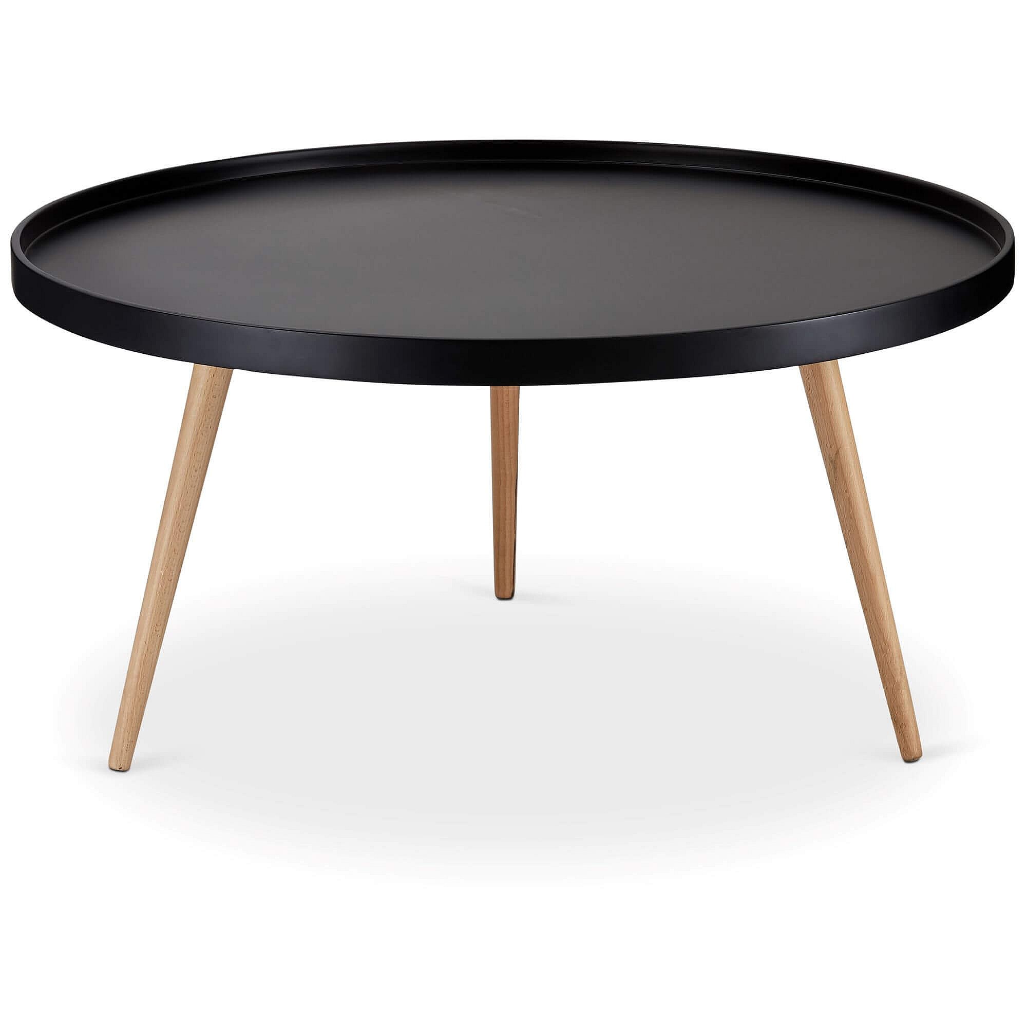 Rond Table Basse Opus Noir ø90 cm