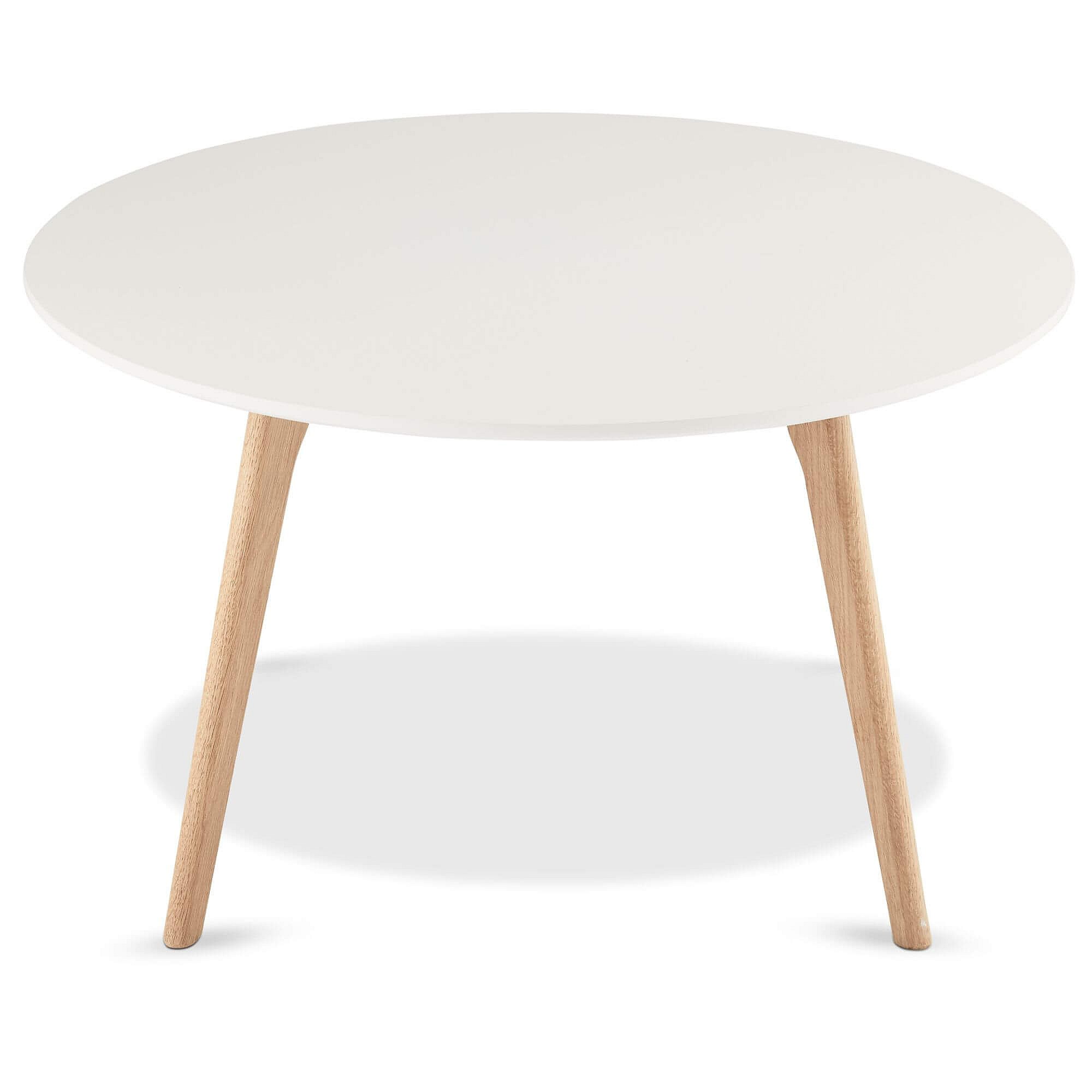 Rond Table Basse Life Blanc ø80 cm