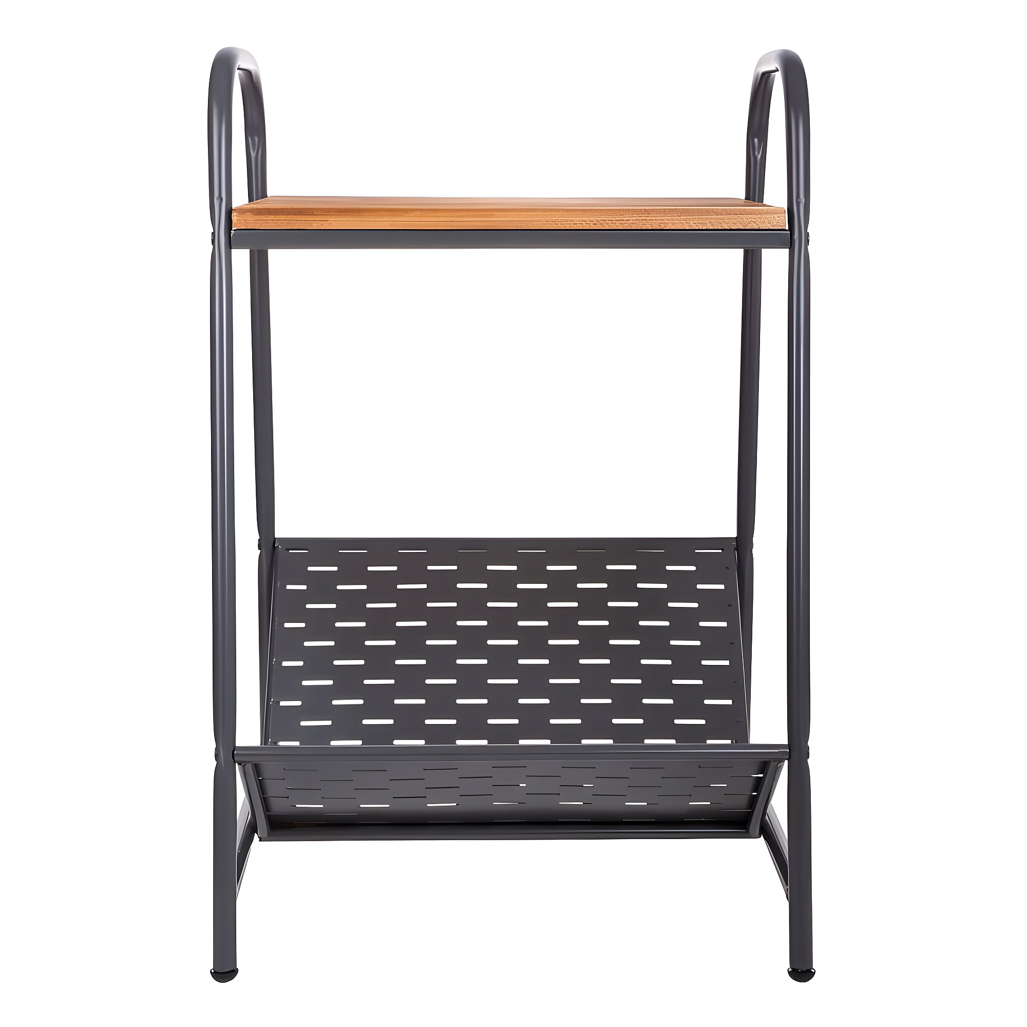 Table à revues en métal et bois