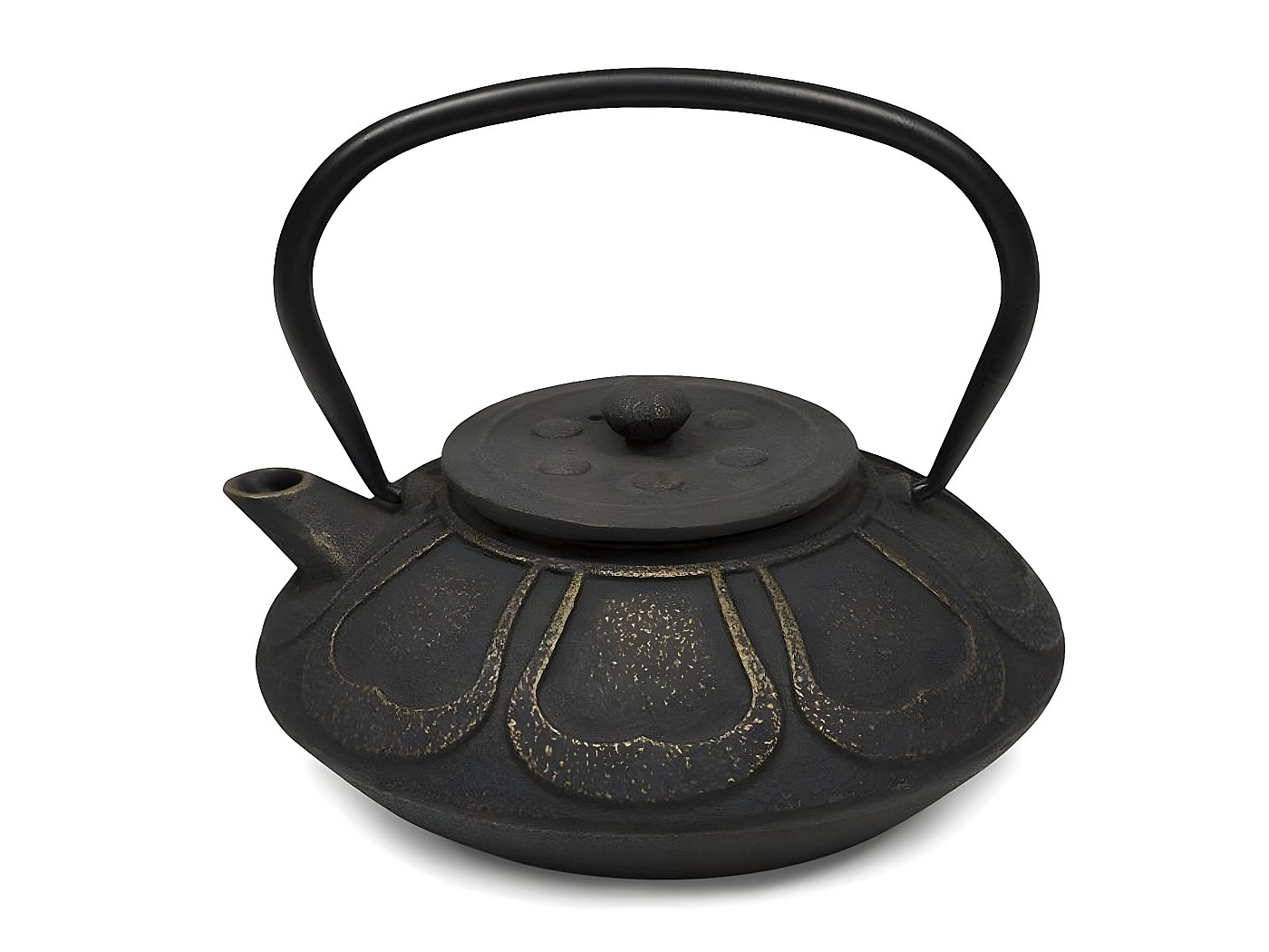 Théière Japonaise Noire patinée en fonte 0.85 Litre