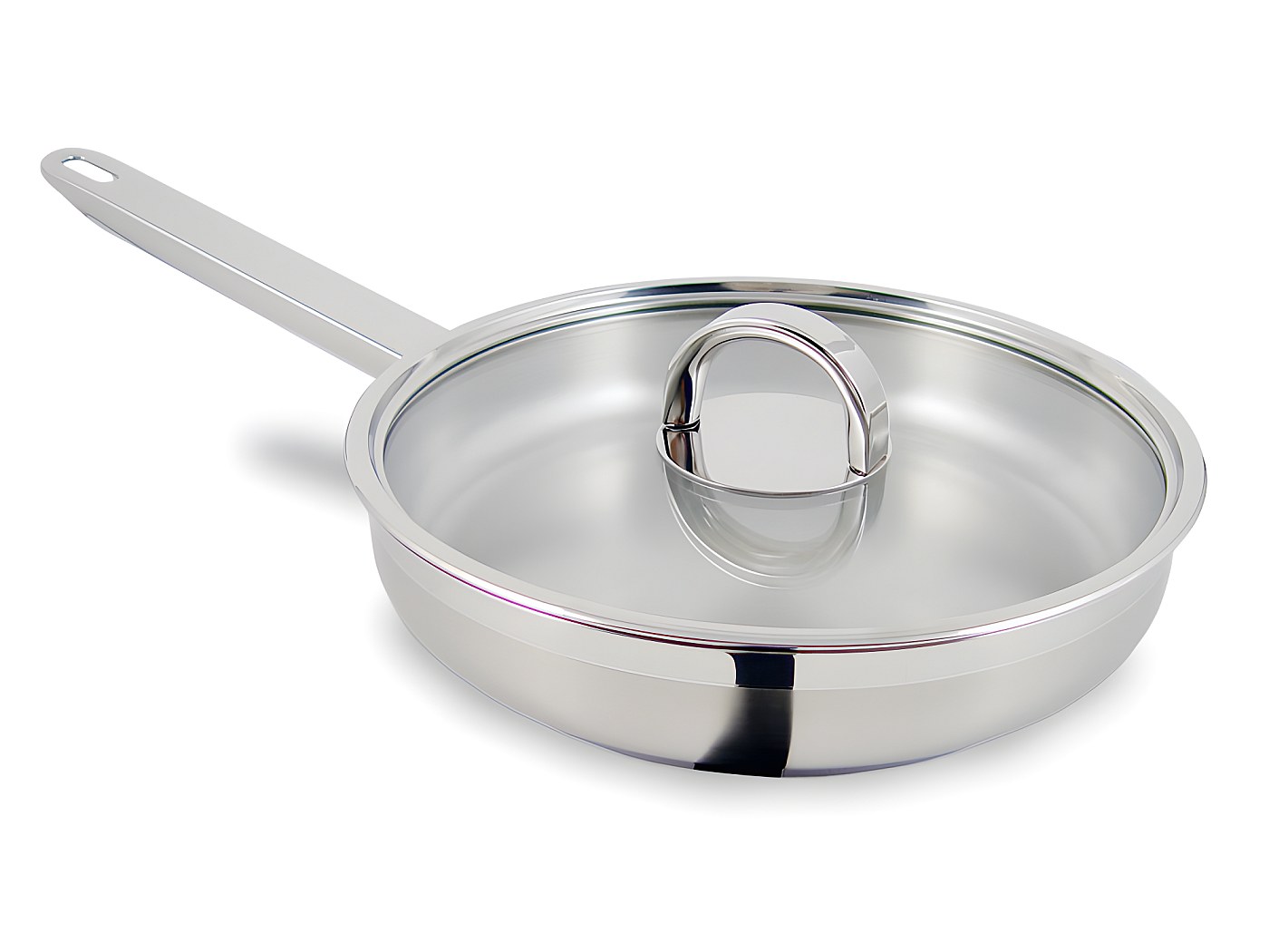 Sauteuse 26 cm inox atlantico glass