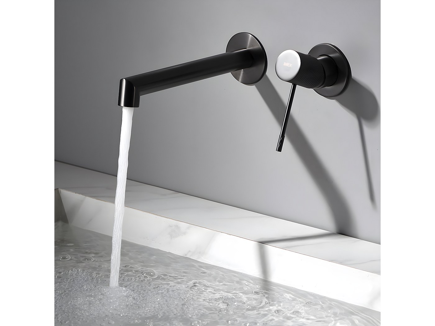 Mitigeur Lavabo Encastré IMEX LINE GLD038/BGM Black Gun Métal