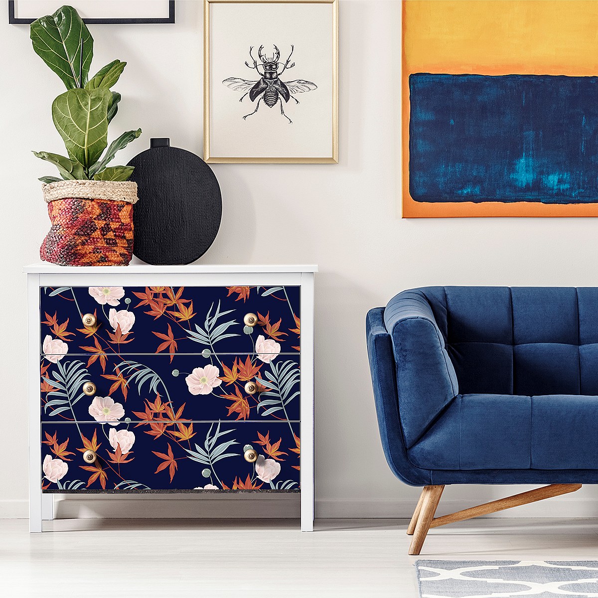 Sticker meuble tropical aratanya 40 x 60 cm