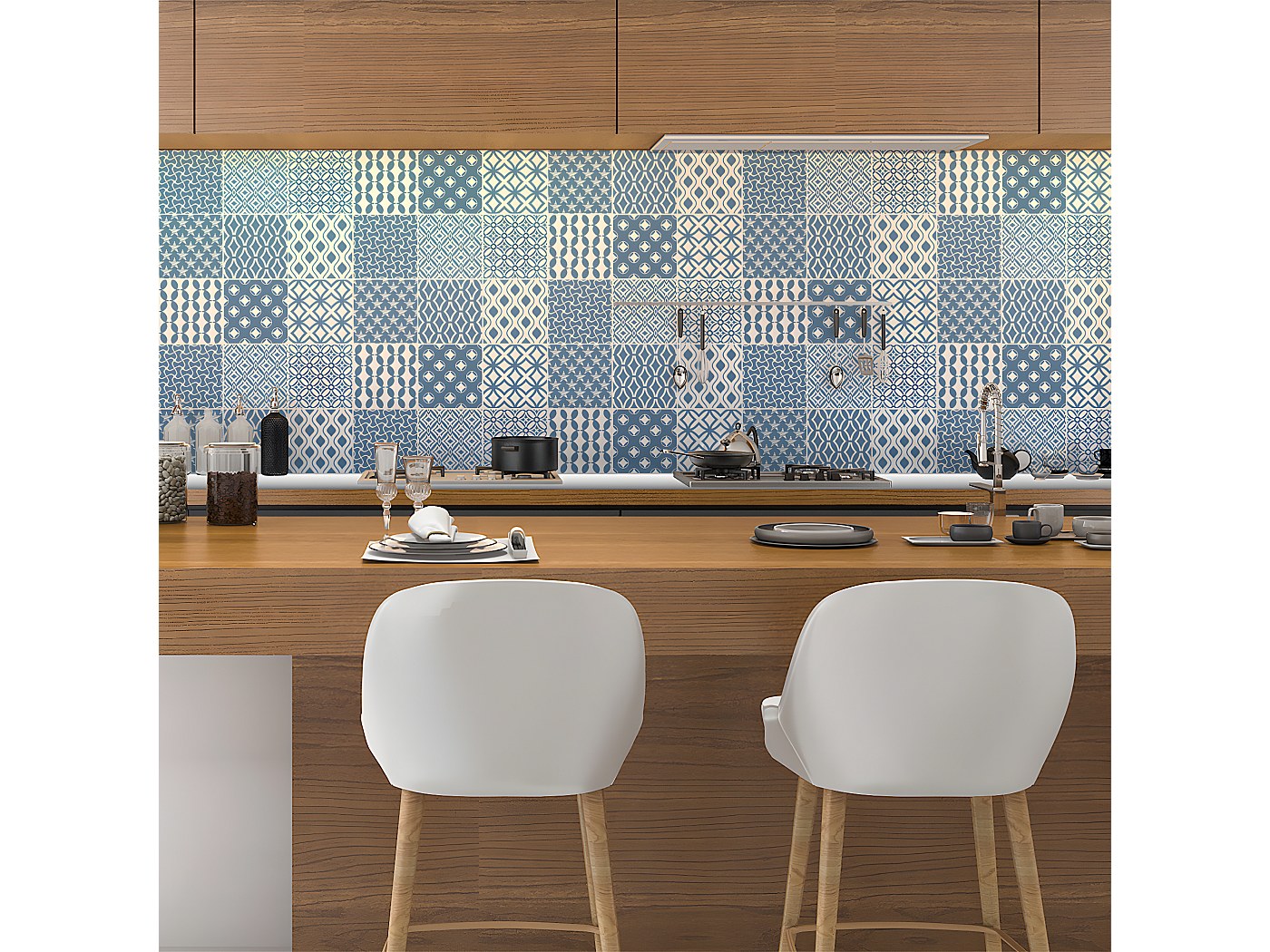 Sticker Mural Carrelage adhésif Cuisine Salle de Bain - 9 STICKERS ...