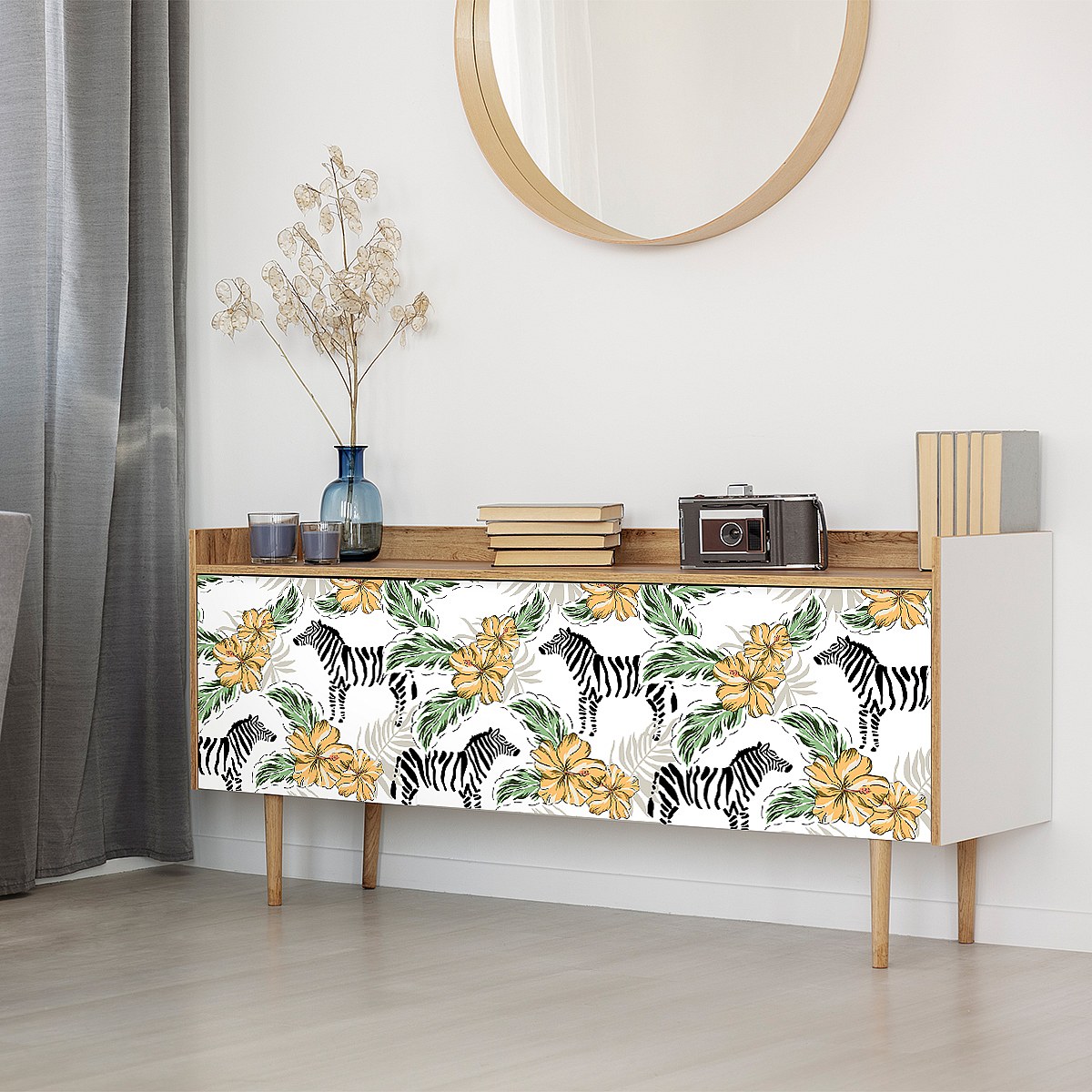 Sticker meuble tropical veroarii 60 x 90 cm