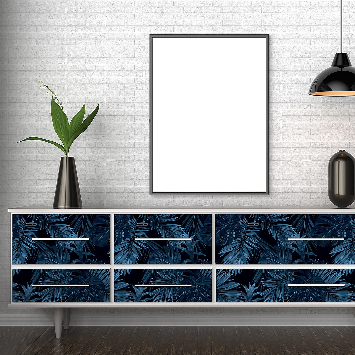 Sticker meuble tropical aumai 60 x 90 cm