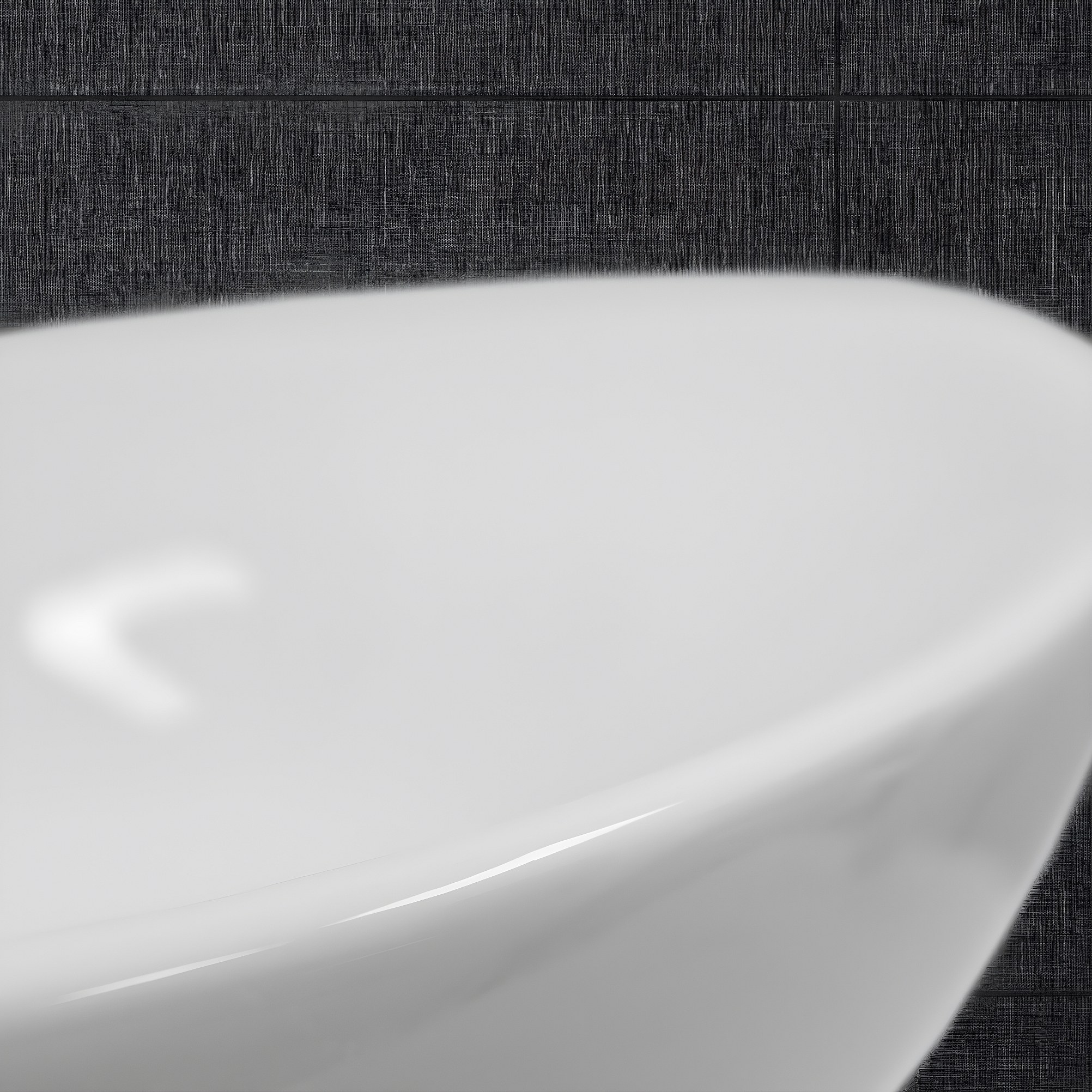 Lavello/lavandino ovale in ceramica bianca 590x390 mm ECD Germany