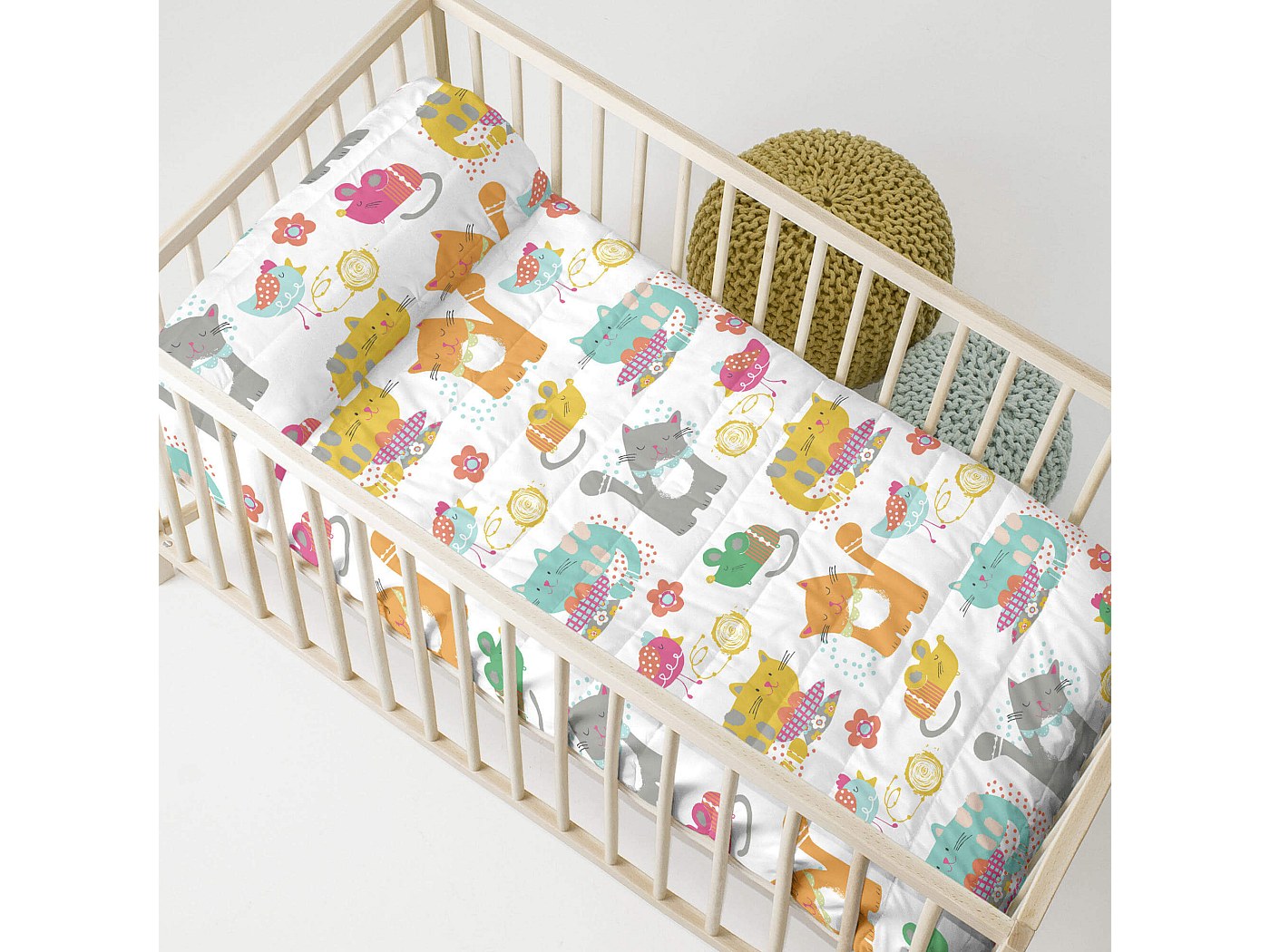 Couvre-lit Berceau 100x130 cm Cat & mouse