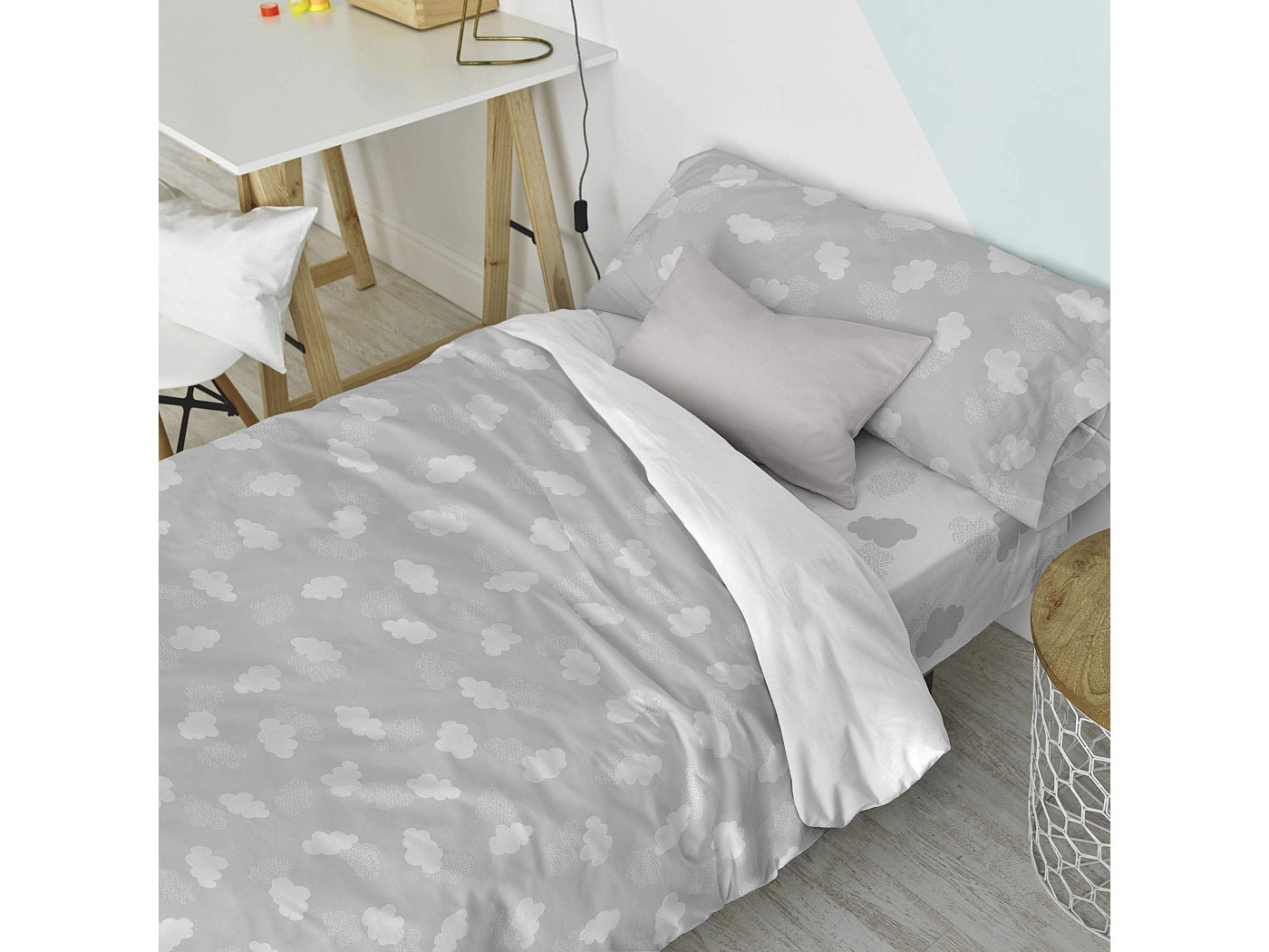 Parure housse de couette 180x220 cm Clouds