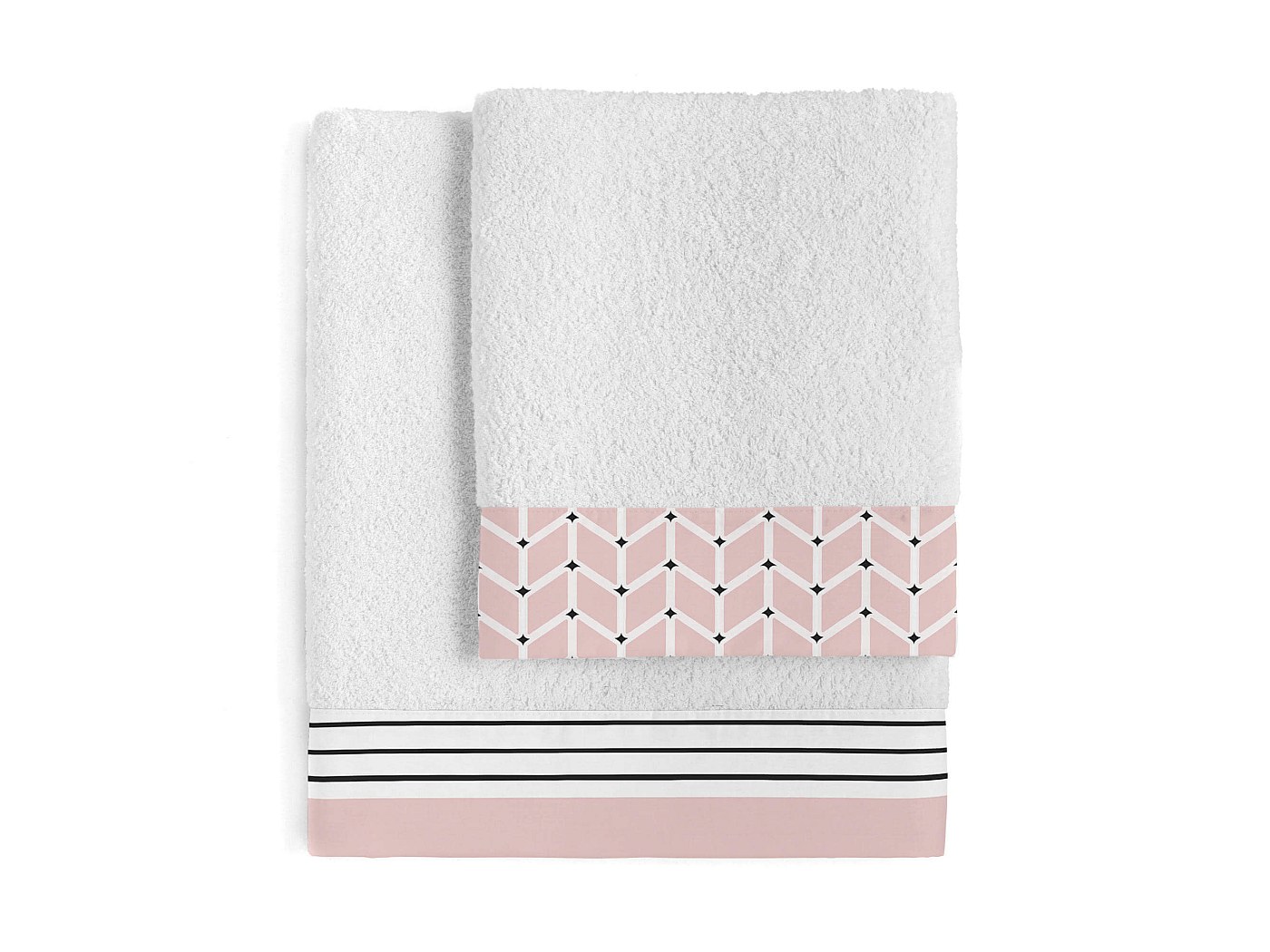 Lot de serviettes Pack de 2 Blush