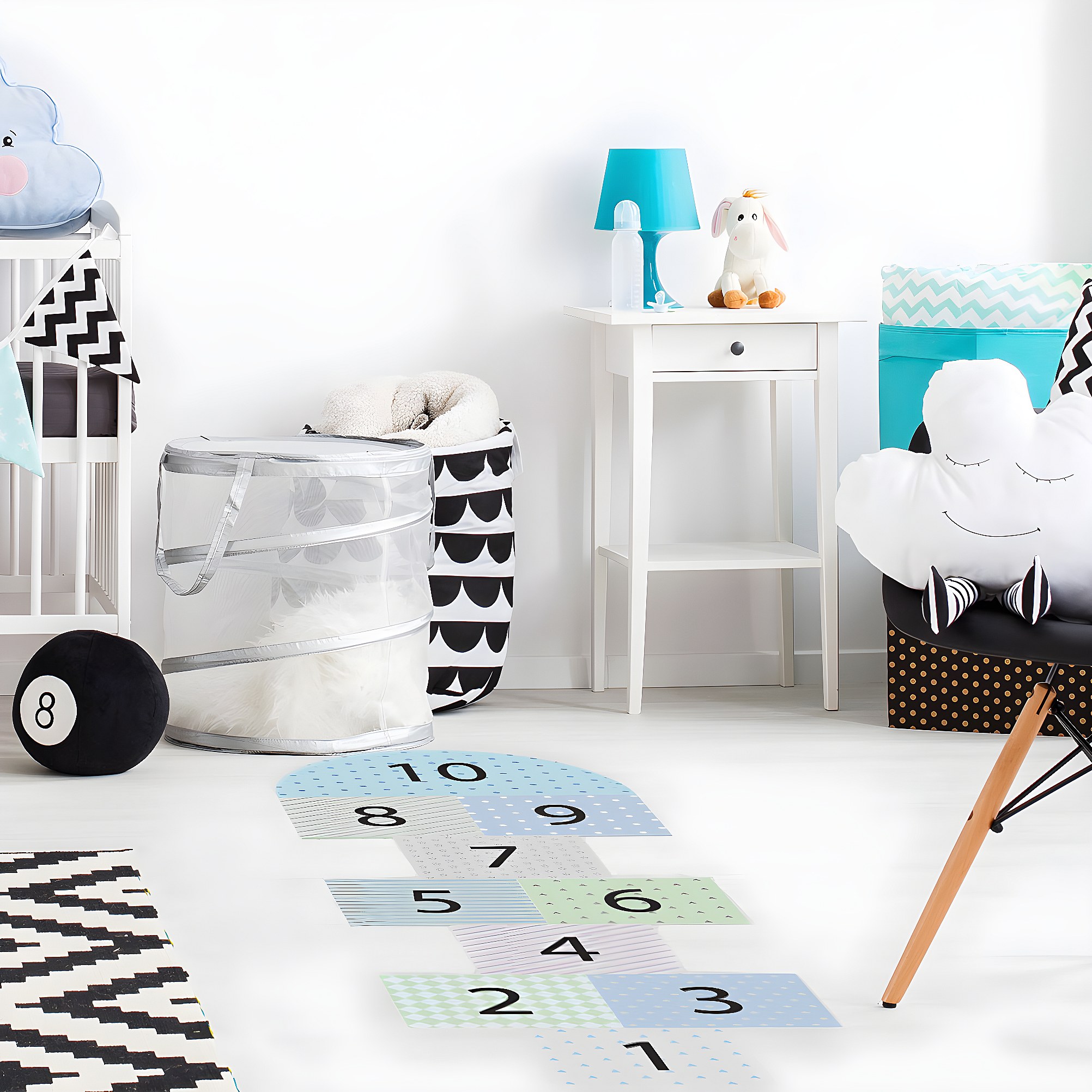 Sticker Sol avec laminat de Protection en Plastique Anti-dérapant ...