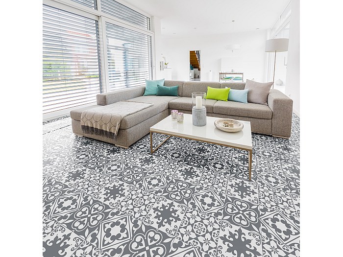 Sticker Sol avec laminat de Protection en Plastique Anti-dérapant ...