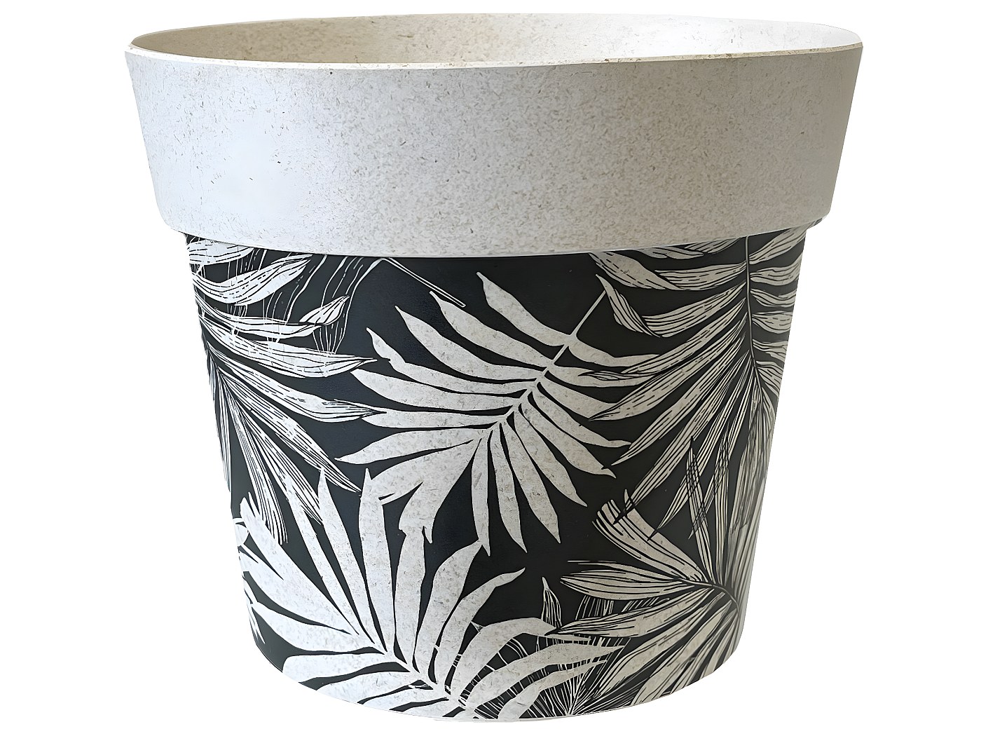 Mini cache Pot noir Bambou 6 cm