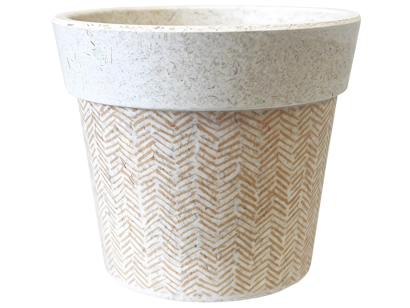 Mini cache Pot chevrons Bambou 6 cm