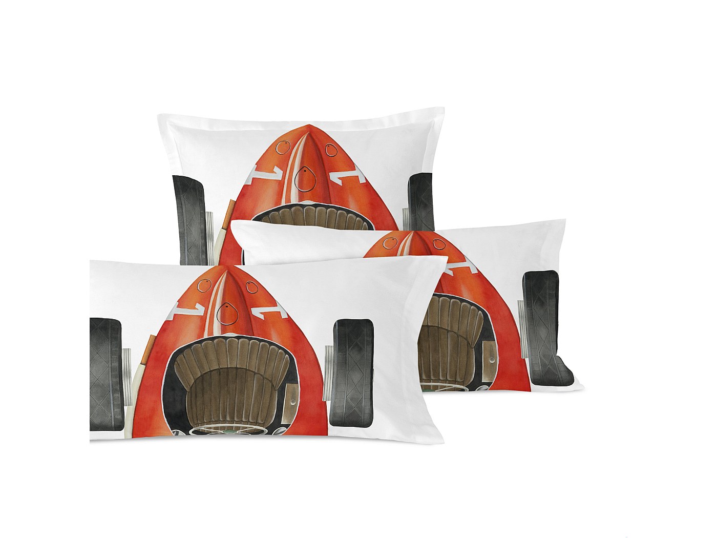 Funda de almohada 50x75 cm Racer car