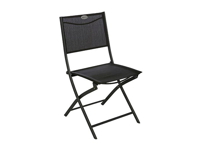 Chaise pliante Modula anthracite/graphite Hespéride - Sans accoudoirs ...