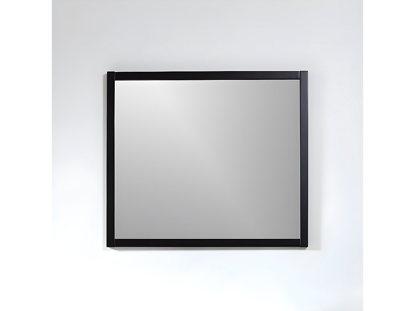 Espejo rectangular SMART 80x70cm con marco negro mate