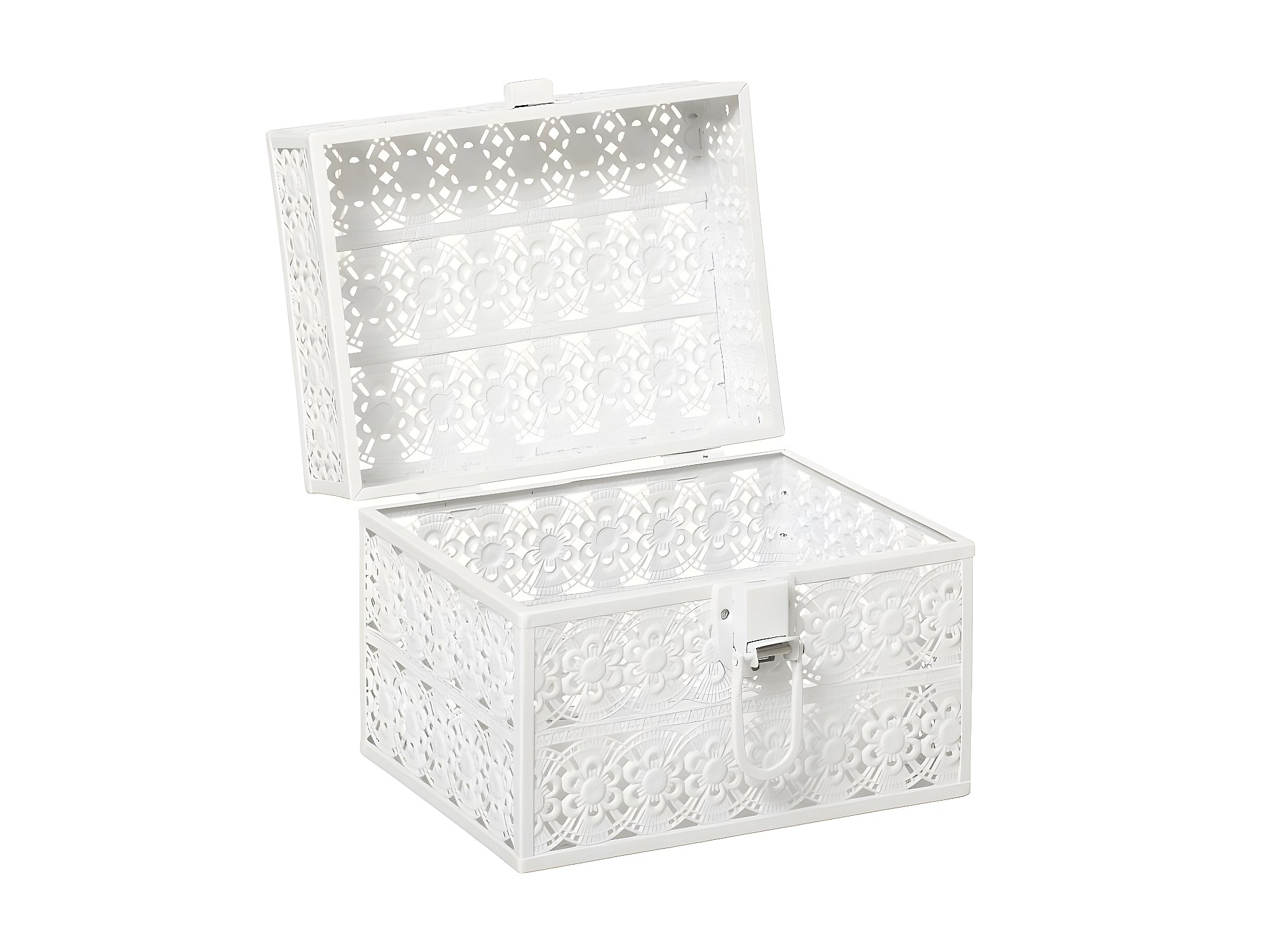 Lot de 3 Boites de rangement en Métal Ajouré