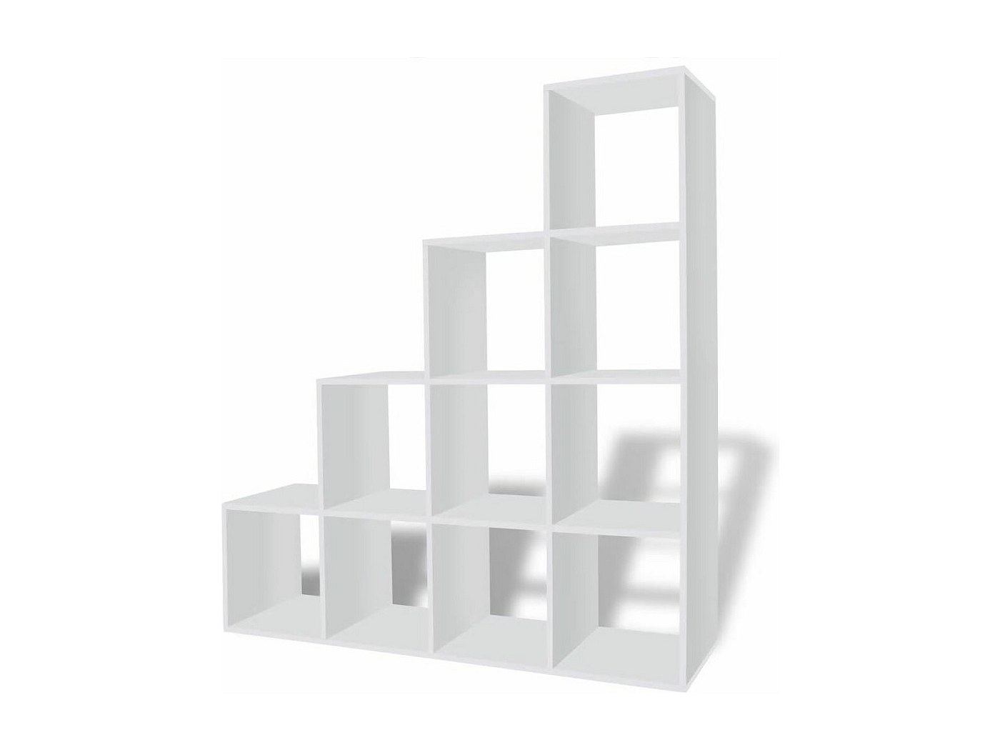 Scaffale mobile di design libreria/scaffale 142 cm bianco 2702013/2