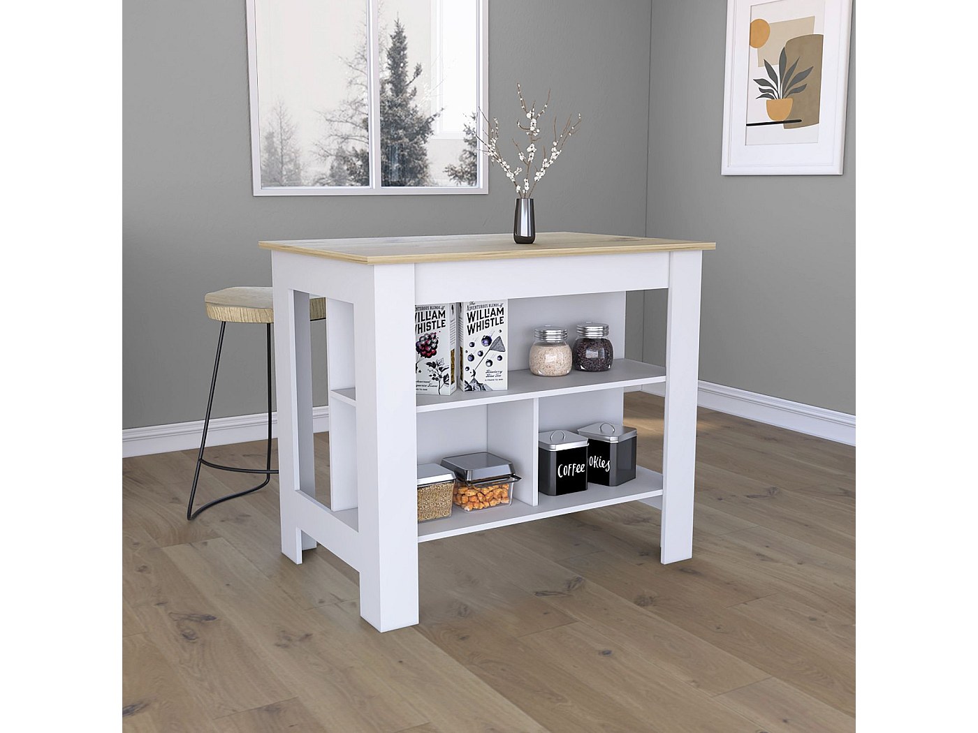 Milan Cooking Island 90,0 cm à x 103,0 cm L x 70,0 cm P