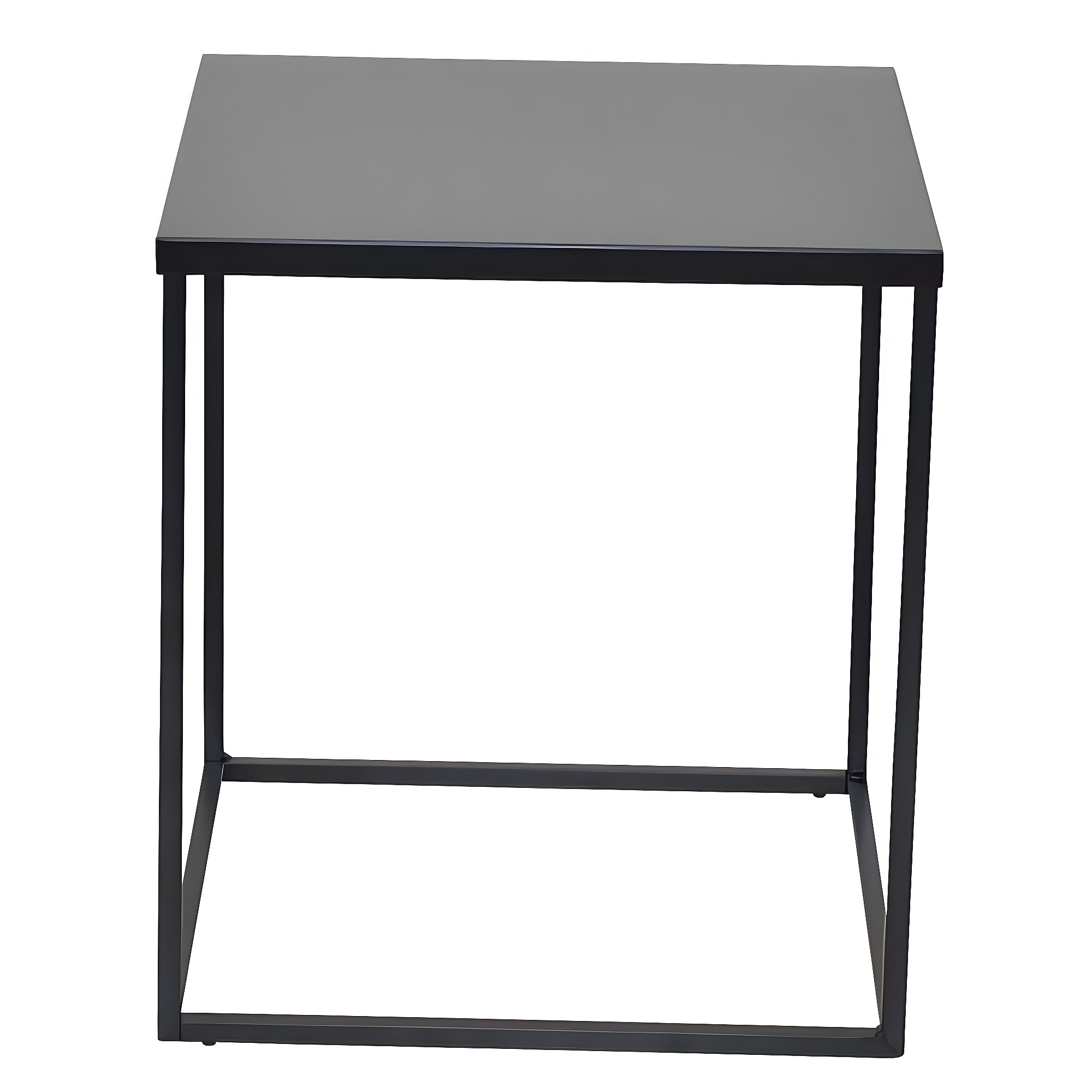 Table d'appoint table basse en métal noir design moderne 40x40x45 cm ...