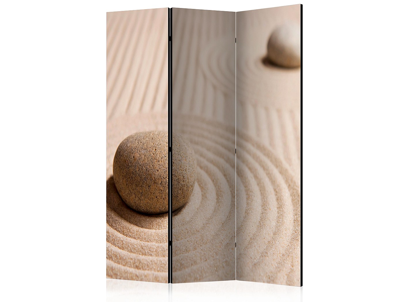 Paravent 3 volets panneaux cloison séparateur de pièce pliable recto ...