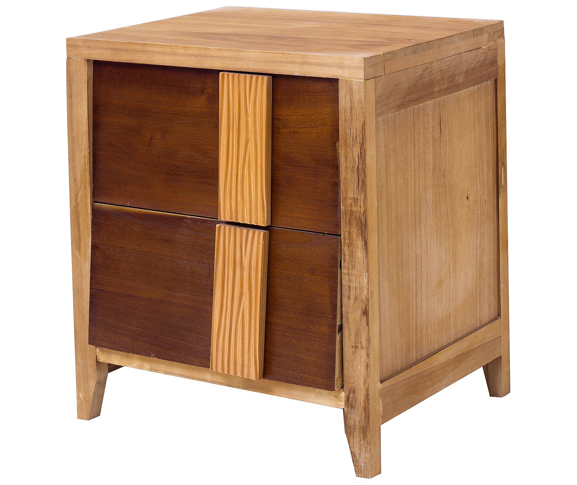 Commode Armoire De Rangement 2 Tiroirs Moderne 56x50x40