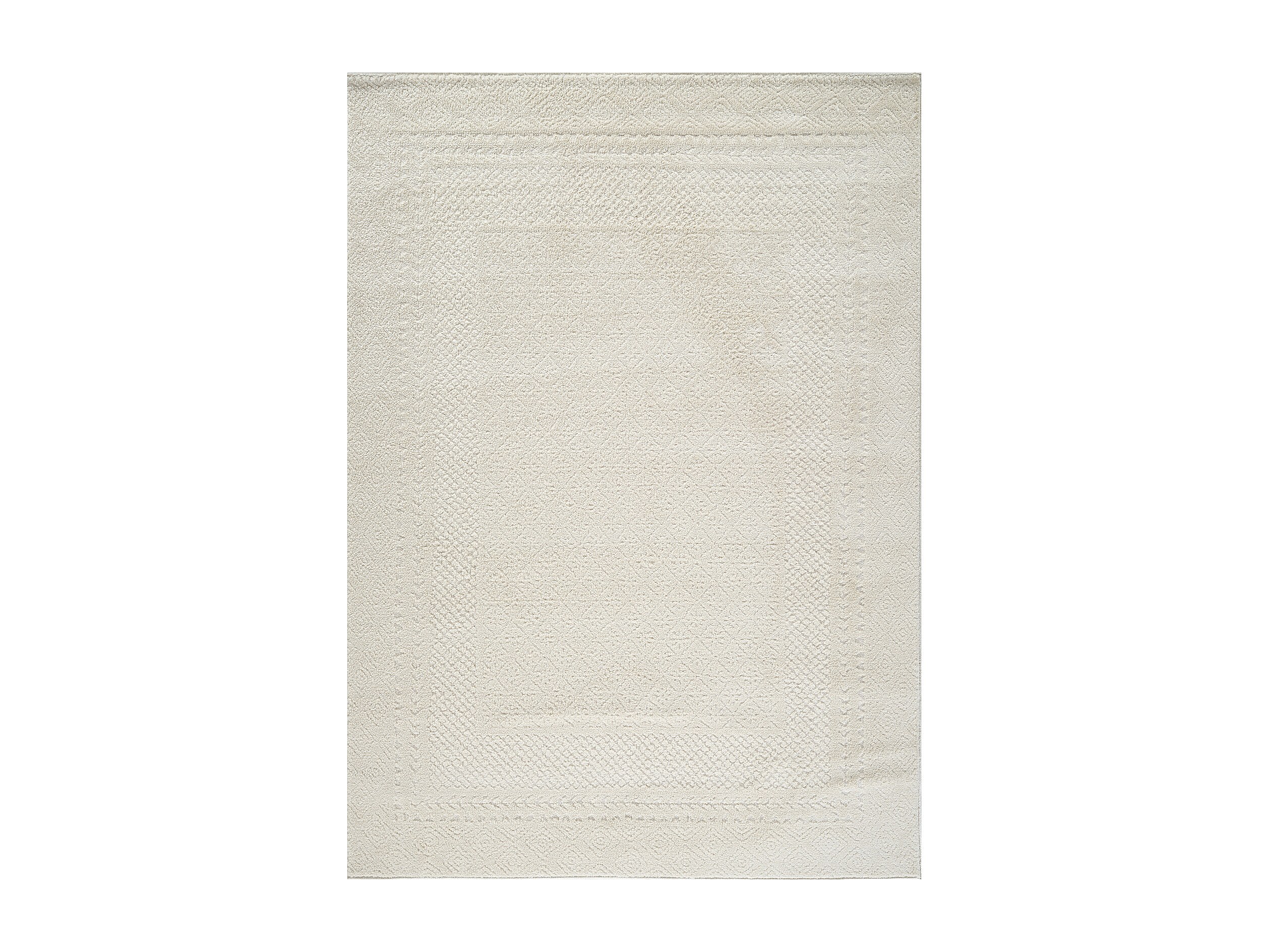 Tapijt Skandi Boho Vloerkleed AMBRE - 200x275cm - Ivoor