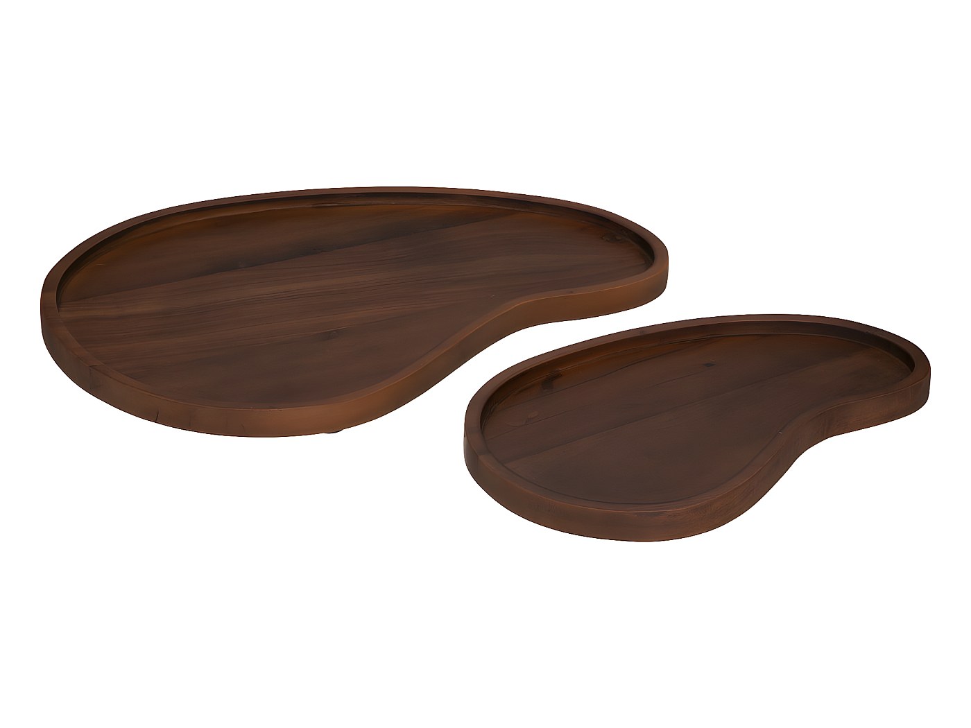 Set de 2 Plateaux en bois d' Acacia