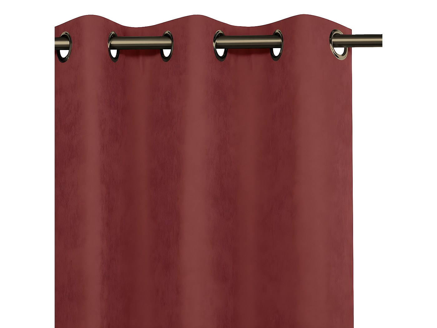 Rideau MILANA corail doré chenille 140x270 homede