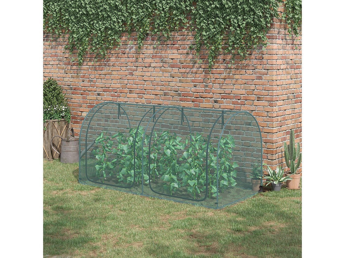 Serre tunnel de jardin serre à tomates filet protection solaire 2 ...