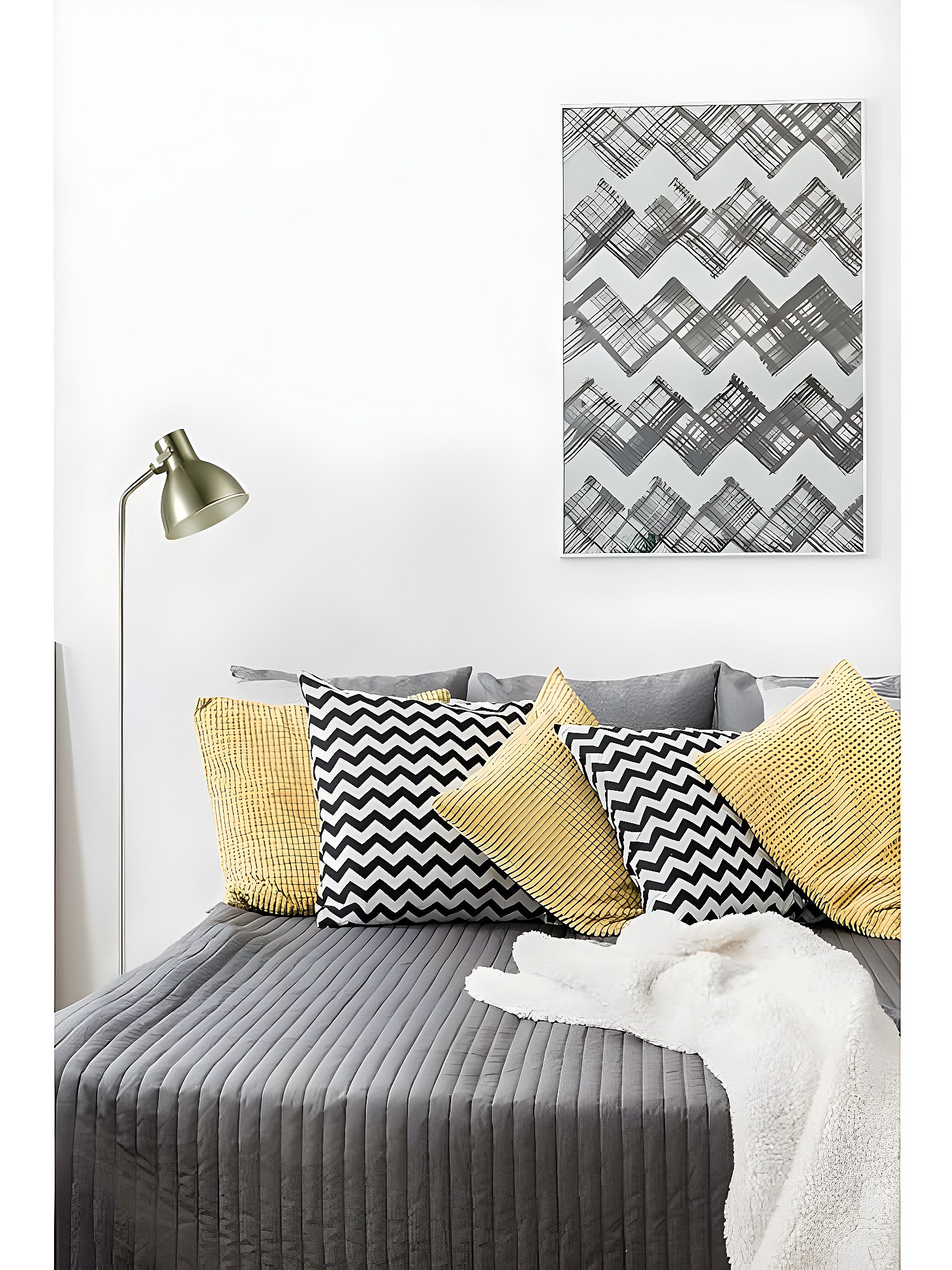 Epsilon Salon Piede in pelle satinata, one light FABRILAMP